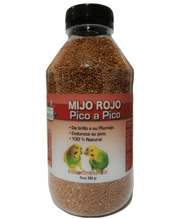 Mijo Rojo Para Aves Frasco 800 GR - Borita